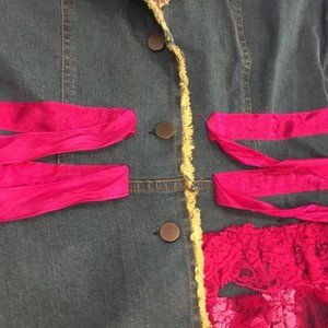 Ashro | Jackets & Coats | Ashro Denim Mixed Materials Jacket | Poshmark